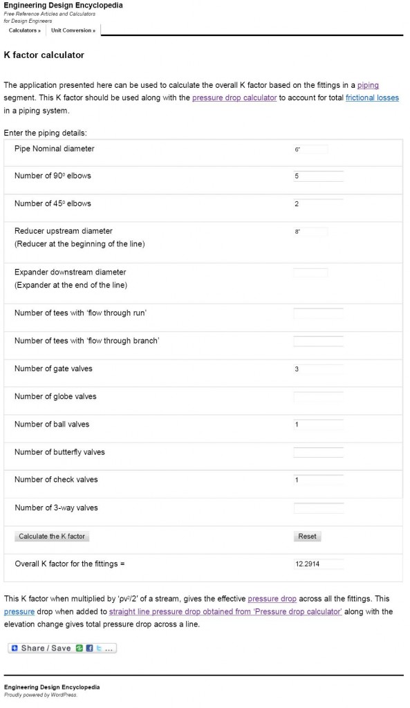 Equivalent Length of Pipe Fittings - EnggCyclopedia